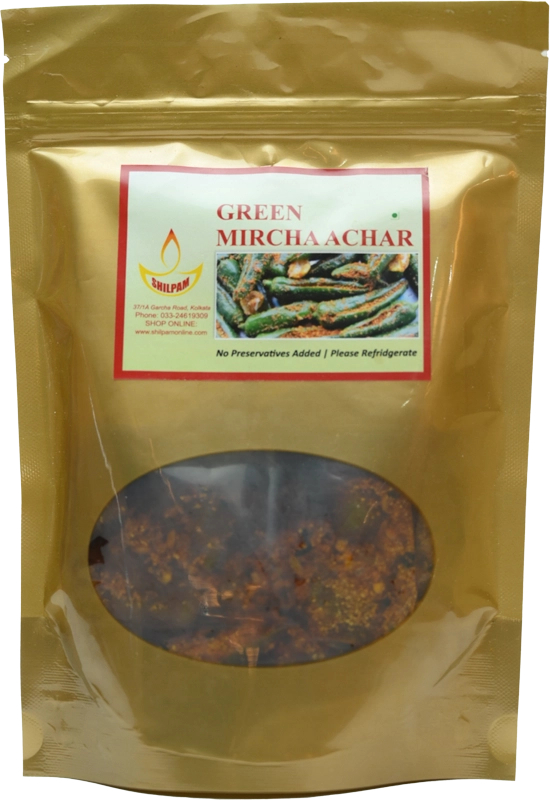 Green Mircha Achar (200g) - Shilpam